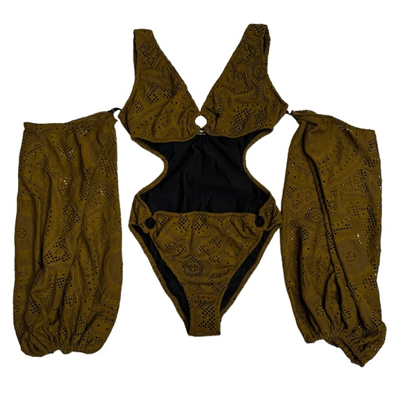 VENUS | Swim | Venus Lace Cut Out Long Sleeve One Piece Swimsuit | Poshmark